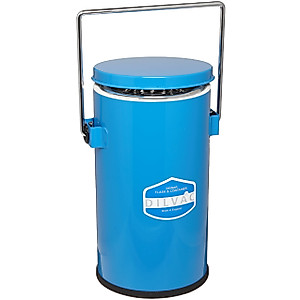 Scilogex MS222 Blue Metal 2L Cased Dewar Flask, with Vent Handle and Lid
