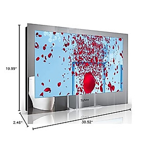 SYLVOX 32-inch 1080p Waterproof TV, Full HD, Magic Mirror Bathroom TV, Suitable for Bathrooms,Hotels,Saunas