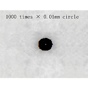 High Precision 1 Micron SEC Size Estimation Chart Transparency Defect Diameter Area Measure 1/5/10 Pieces Pack (1, 3)