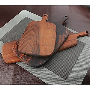 GULRUH Wood Cutting Boards for Kitchen, Black Walnut Wood Cutting Board Kitchen Chopping Board Pizza Disks Real Wood Without Glue Stock Cutting Board Kitchen Board