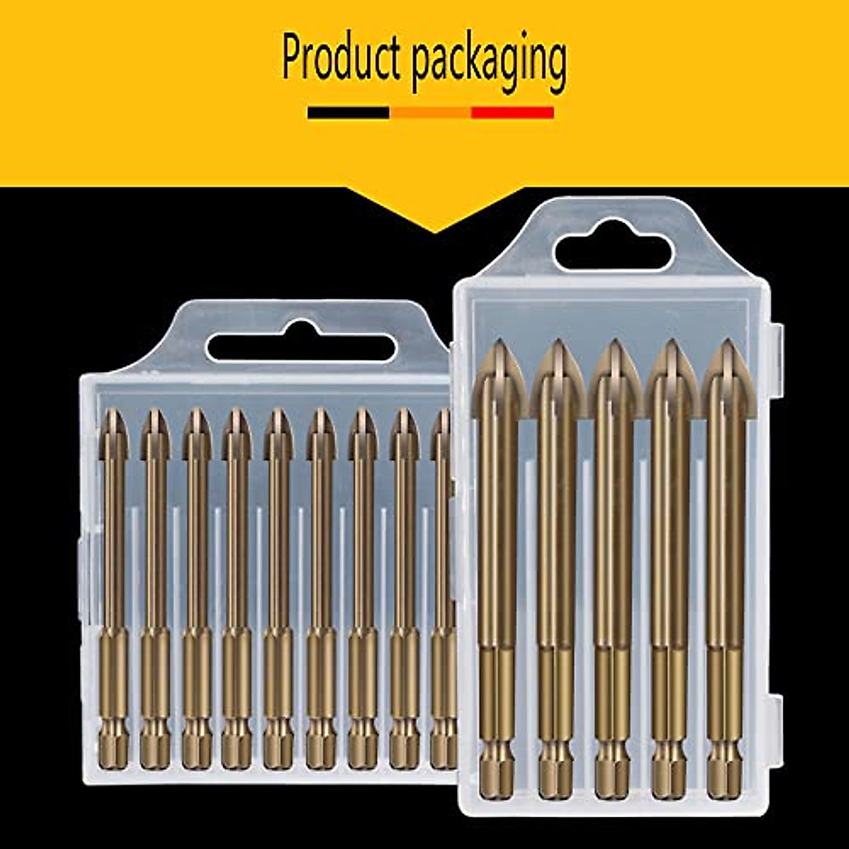 Efficient Universal Drilling Tool 5pcs, Cross Alloy Drill Bit, High-Grade Alloy Hole Opener, Tile Drill Bits Ceramic Diamond, Wall Drilling Auxiliary, Plexiglass Drill Bit Set (5Pc,3/4/5/6/7)