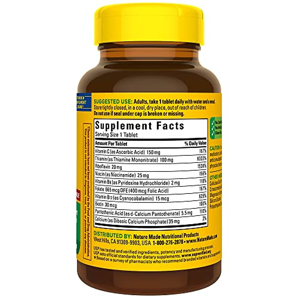 Nature Made Super B Complex Tablets, 140 Count (Pack of 3)