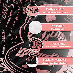 Sweet 16 Gifts for Girls with Gift Box, 16th Birthday Gifts for Girls, Gifts for 16 Year Old Girls, 16th Birthday Gifts Ideas, Sweet Sixteen Gifts for Girls, Sweet 16 Birthday Decorations Blanket