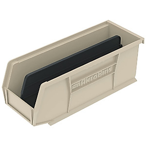 Akro-Mils 40224 Lengthwise Plastic Divider for 30224 AkroBin Storage Bins, Black, (6-Pack)