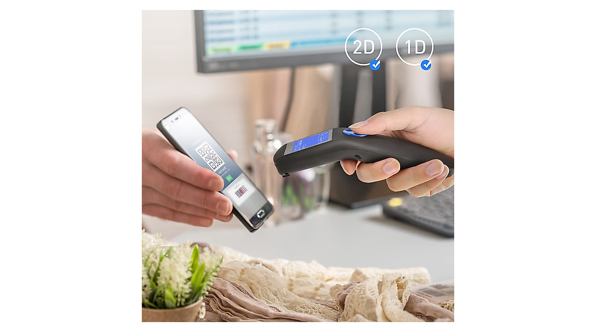 JRHC 2D Wireless Barcode Scanner - Efficient Inventory Solution