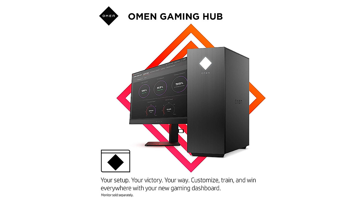 OMEN 2022 Gaming Desktop PC - RTX 3060, Ryzen 7
