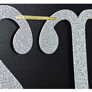 We Still Do Banner for Wedding Anniversary Party Decorations Sign Photo Prop (Silver Glitter)