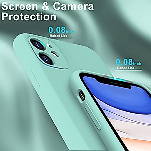 DEENAKIN iPhone 11 Case with Screen Protector,Pass 16ft Drop Test Shockproof Durable Soft Flexible Silicone Gel Rubber Cover,Slim Fit Protective Phone Case for iPhone 11 6.1" Ice Teal