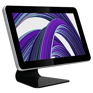 Displays2go Interactive Touch Tabletop Signage, Android 7.1 OS – Black (DGCTDSTCH15BK)