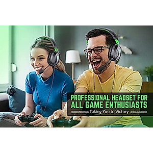 WolfLawS G9300 Gaming Headset Headphones for PS4 PS5 Xbox One PC Switch with Microphone, Over Ear Gaming Headsets with Bass Surround Sound, Memory Foam Ear Pads for Game Boy Sony PSP Sega Gensis