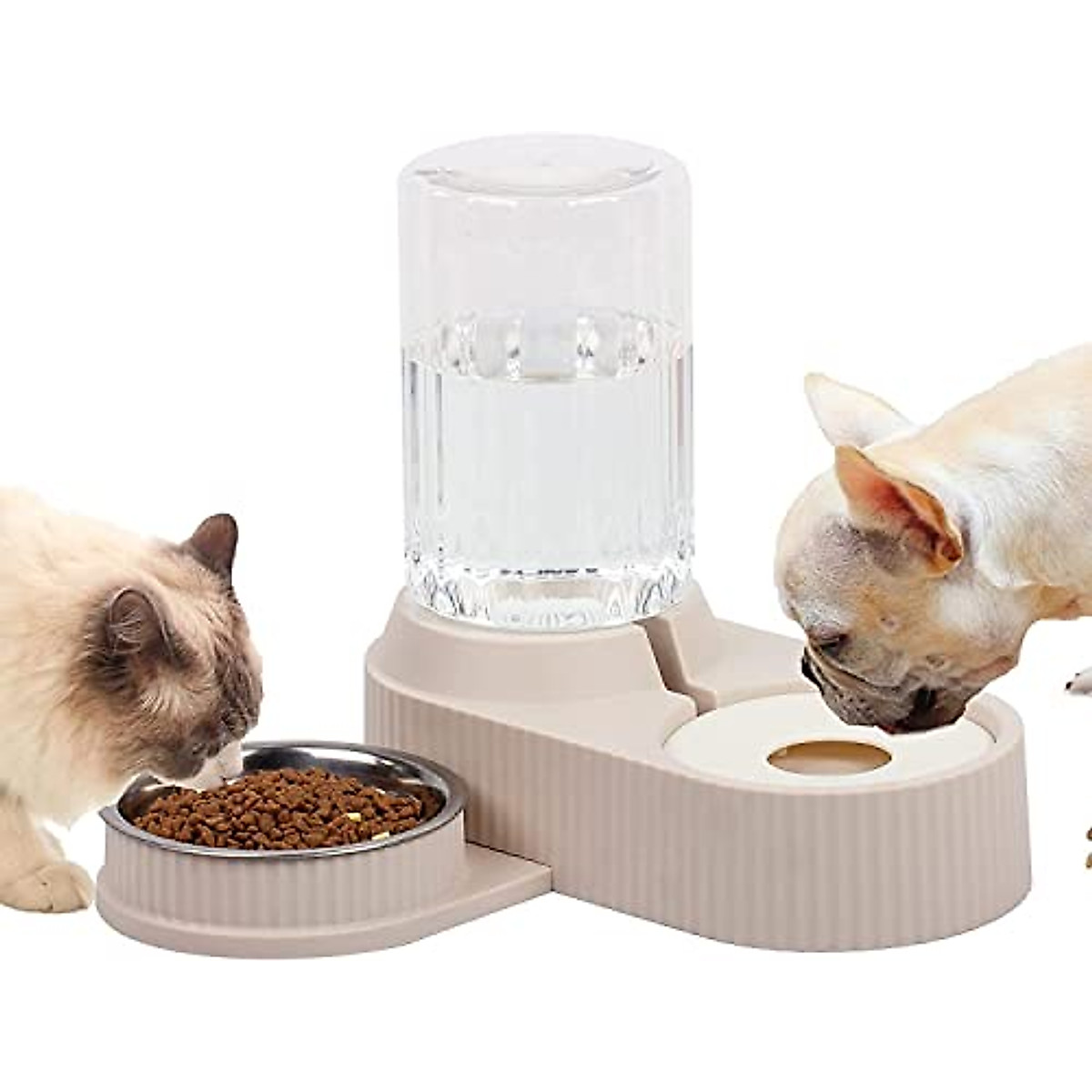 Fashion Fun Automatic Pet Feeder and Water Dispenser 60OZ/1.8L