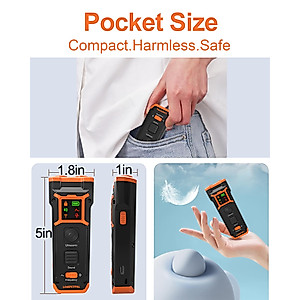 2024 Dog Training Bark Deterrent Device, Anti-Barking Device with HD Display and LED Flashlight for Dogs, Stop Bad Behavior Without Yelling or Swatting, Ultrasonic Stopper Alternative to Shock Collars