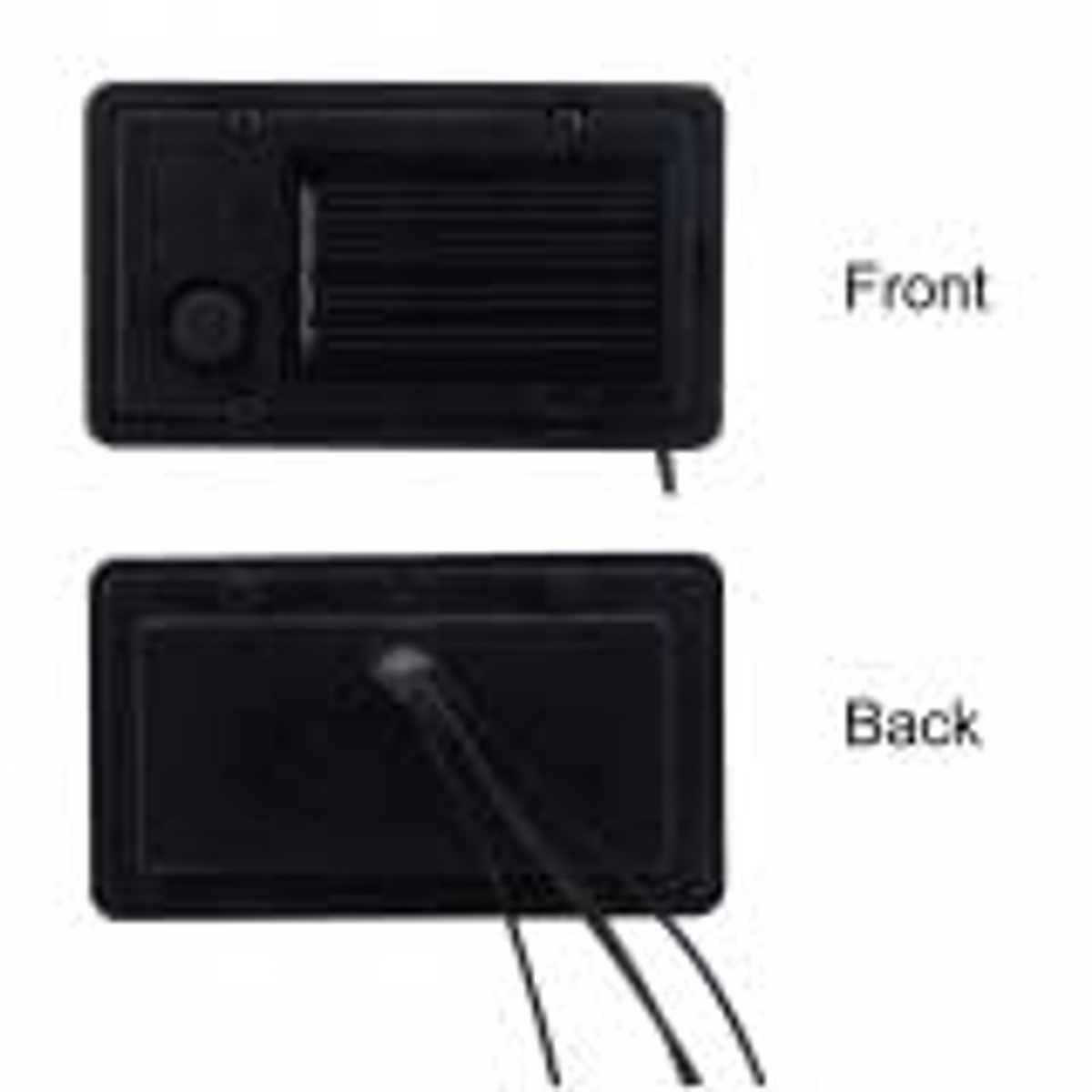 Yuhoo Solar Lantern Top Battery Box, Solar Light Replacement Top, Solar Lantern Panel Accessories Lid Lights Bulb Replacement Part for Garden Lawn Patio Yard (Black), free size