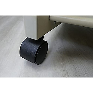 Shepherd Hardware 9733 2-Inch Office Chair Caster, Twin Wheel, 5/16-Inch Threaded Stem Diameter, 75-lb Load Capacity,Black