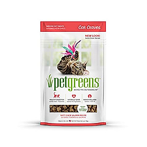 Pet Greens Treats Savory Salmon Semi-Moist Cat Treats 3 Ounce (Pack of 1)