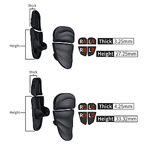 PlayVital Dune 2 Pairs Trigger Stop Shoulder Buttons Extension Kit for ps5 Controller, Stopper Bumper Trigger Extenders for PS Portal, Game Improvement Adjusters for ps5 Edge - Black