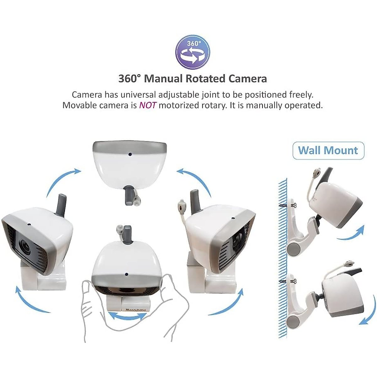 Moonybaby Trust 30 Add-on Camera, Only for Handheld Monitor's S/N Number Start with 02, 04, 933 or 935