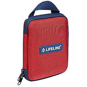 Lifeline 53 Piece First Aid Emergency Kit - Small and Compact Size - Ideal for camping, sporting events, hiking, cycling, car as well as home, school and office