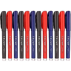 Trump Pens 2024 -Save America! Support Donald Trump For 2024 President Election Pens With"SAVE AMERICA" Slogan, Black Ink, Pack of 12