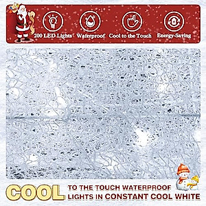 MUPATER Outdoor Christmas Decoration Lighted Deer Family Set Indoor, Christmas Holiday Yard Decor 3-Piece Moose Set for Lawn and Party with Lights, Ground Stakes and Zip Ties, White