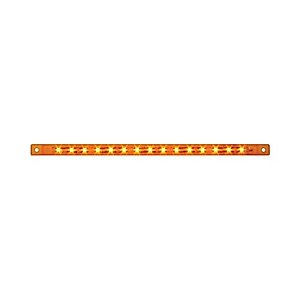 GG Grand General 76310 Amber 12" Ultra Thin Surface Mount 15-LED Marker and Clearance Sealed Light Bar, Amber/Amber