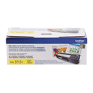 Brother TN315Y Toner Cartridge for Brother Laser Printer Toner - Retail Packaging - Yellow