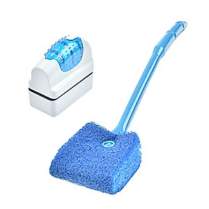 ATPWONZ 2 in 1 Aquarium Fish Tank Clean Kit, Magnet Aquarium Cleaner Scrubber Clean Brush with Double-Sided Aquarium Fish Tank Algae Cleaning Brush for Glass Aquariums