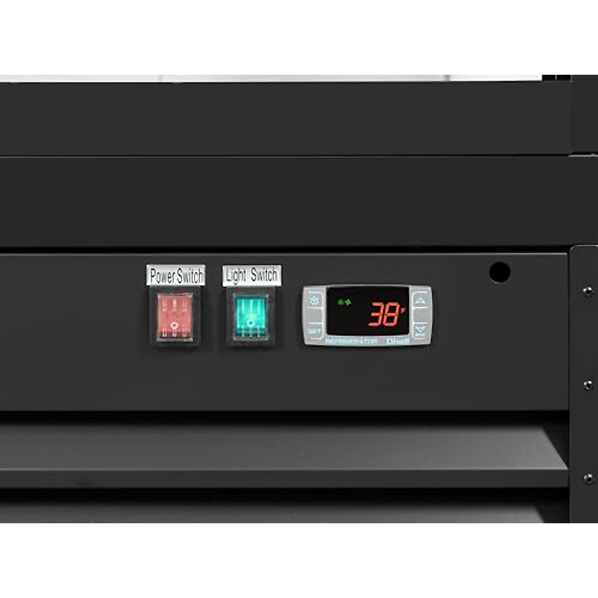 KoolMore MDR-2D-GSLD Commercial Glass 2 Door Display Refrigerator Merchandiser - Upright Beverage Cooler with LED Lighting - 45 Cu. Ft., Black