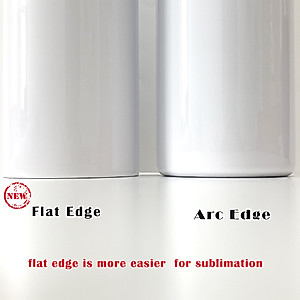 4pack 20oz sublimation straight flat edge tumbler bluk double wall stainless steel vacuum cup with metal straw， For Heat Press Sublimation Printing