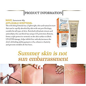 DISAAR BEAUTY Sunscreen Foundation Face Cream Body Skin Protection Anti-Aging Oil Control Moisturizing Care Removes Peeling 40g PA+++ SPF 50+