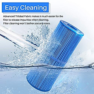 POOLPURE Antimicrobia PRB25-IN-M Spa Filter Replaces Unicel C-4326RA, Guardian 413-106, Filbur FC-2375M, 3005845, 17-2327, 100586, 33521, 25392, 817-2500, 5X13 Spa Filter, 2 Pack