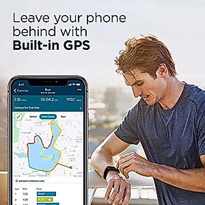 Fitbit Charge 4 Fitness and Activity Tracker with Built-in GPS, Heart Rate, Sleep & Swim Tracking, Rosewood/Rosewood, One Size (S & L Bands Included) (Renewed)