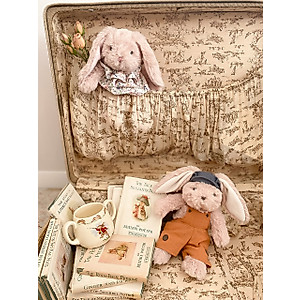 MON AMI Benjamin Bunny Stuffed Animal Plush Toy 8" Dressed Bunny with Floppy Ears, Soft & Cuddly RABIT Stuffed Animal, Gift for Kids of All Ages