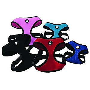 Furhaven Adjustable Padded Mesh Dog Harness - True Blue, Medium