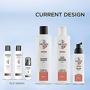 Nioxin System Kit 4, Strengthening & Thickening Hair Treatment, For Color Treated Hair with Progressed Thinning, Trial Size (1 Month Supply)