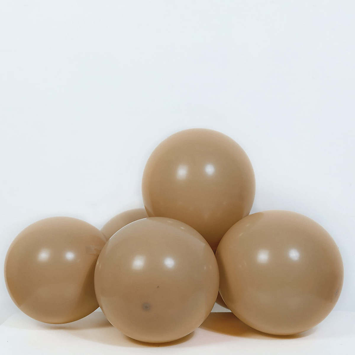 Retro Khaki Balloon Arch Kit 134PCS Balloons 18In 12In 10In 5In Retro Khaki Skin Macaron Orange White Balloon Garland Kit For Festival Picnic Family Engagement,Wedding, Birthday Party,baby shower,Retro Theme Anniversary Celebration