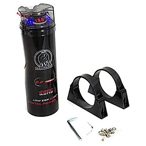 BULLZ AUDIO 2200 Watt 12 Volt BCAP Digital Car Power 2.2 Farad Capacitor
