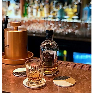 Set of 4 Fancy Absorbent Stone Coasters for Bars and Tables in Nude Colours