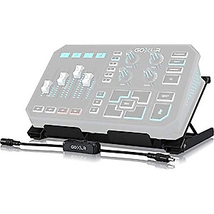 TC-Helicon GoXLR Revolutionary Online Broadcaster Platform with 4-Channel Mixer, Motorized Faders, Sound Board and Vocal Effects, Officially Supported on Windows | TC-Helicon GO XLR Desk Stand