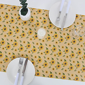 Aimyoo Kraft Floral Wrapping Paper Jumbo Roll, All Occasion Sunflower Flower Gift Wrap Paper for Wedding Bridal Shower Birthday, 17 in x 60 ft