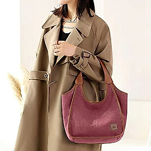 Women Casual Canvas Small Tote Purse Hobo Shoulder Bag Handbag