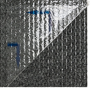 Mohawk Home 18" x 18" Indoor/Outdoor 0.25" Pile Height, Peel and Stick Carpet Tile, Grey Polyester, (10 Tiles) (22.5 sqft/Box)