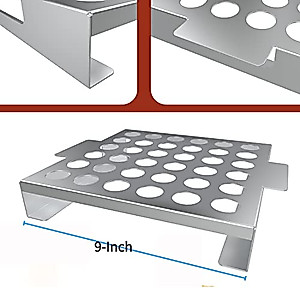 Stainless Steel Jalapeno Pepper Grill Rack & Corer Set, Chili Pepper Roasting Rack, BBQ Grill Topper Accessory, Rotisserie Cook Tool for Chicken Leg Bacon