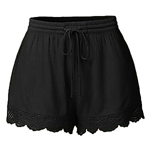 Bblulu 2pcs Womens Running Shorts Quick-Dry Sports Active Gym Yoga Shorts Wide Waistband Summer Hots Pants with Drawstring