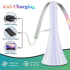 Fly Fans for Tables Rechargeable, 4 Pack Fly Fans, White