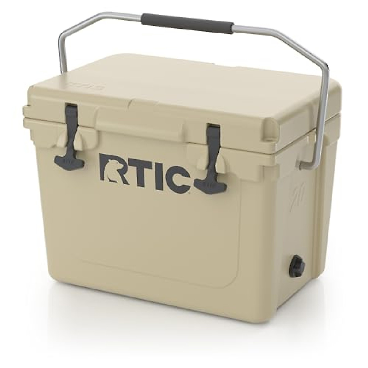 RTIC 20 QT Ultra-Tough Cooler Hard Insulated Portable Ice Chest Box for Beach, Drink, Beverage, Camping, Picnic, Fishing, Boat, Barbecue, Tan