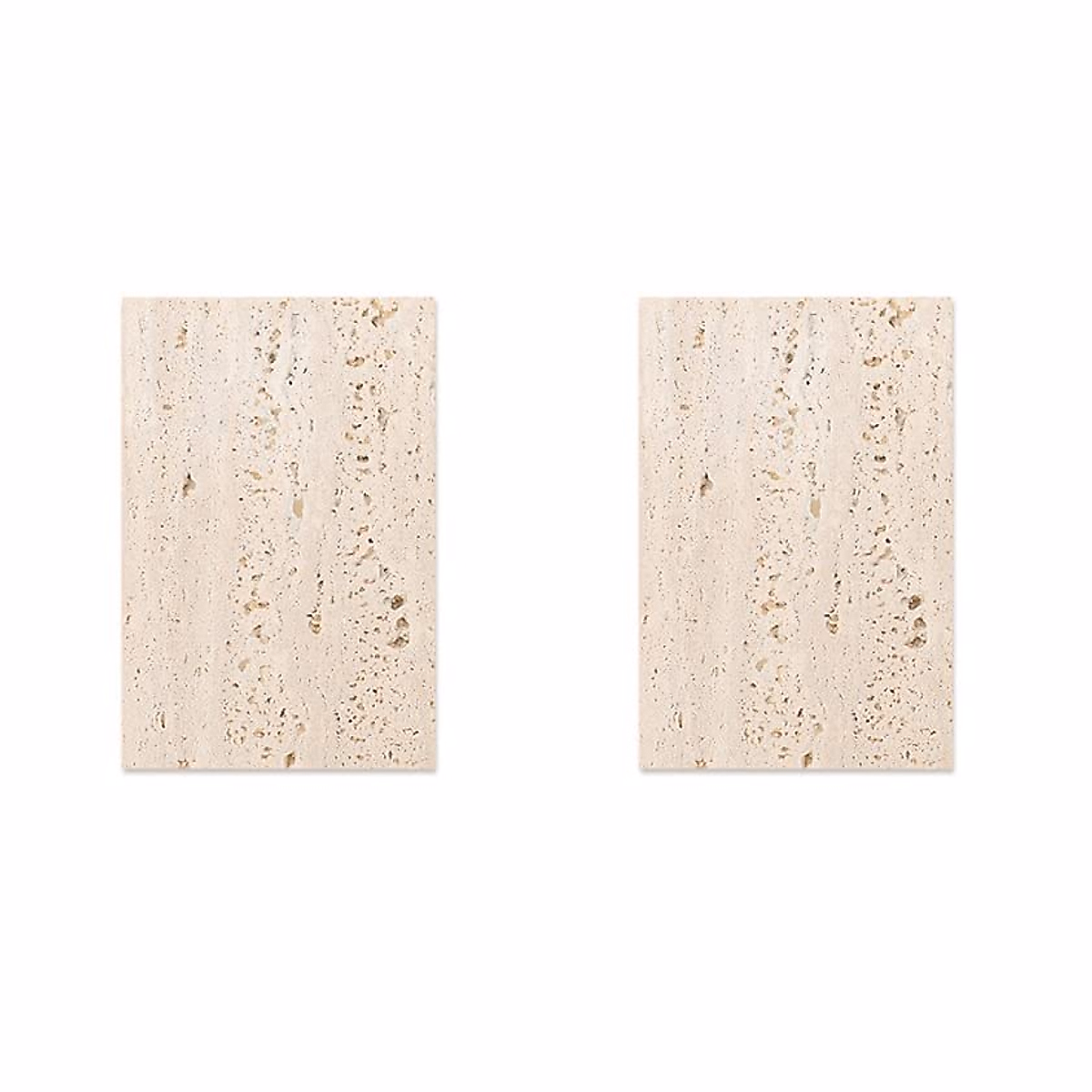 GISELA D Photo Props Natural Stone Ornaments Jewelry Cosmetics Storage Tray Lipsticks Jewellery Shooting Decoration Photography Props (white-2pcs（5.9×3.9inches）)