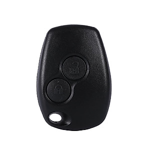 Qiilu 2 Button Key Fob for Renault Clio III 2006-2010 for Renault Kangoo II 2009-2012 for Reanult Master 2010- for Renault Modus Remote 2 Buttons Auto Car Key Fob Shell Cover Case Replacement