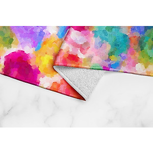 Abstract Spring Flower Hand Towel - Kitchen Towel - Bathroom Hand Towel - Dish Towel - Cotton Terry Cloth - 15"x25"