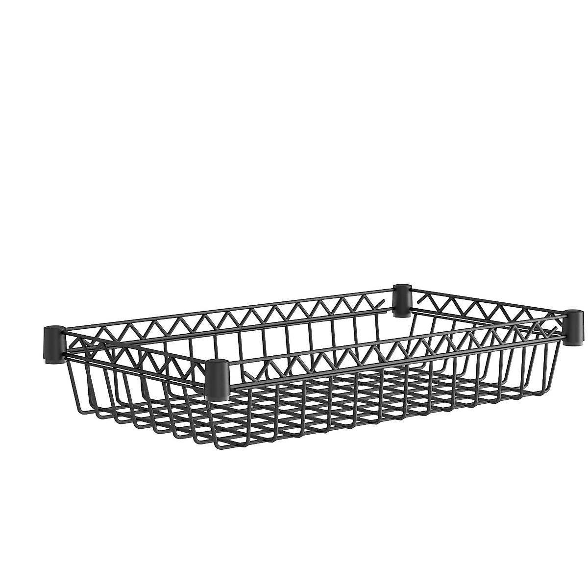 SINGAYE 3-Tier Utility Mesh Basket Cart with Handle,170LBS Load Capacity Evenly Distributed,Metal Storage Basket Cart,Black, 17.29" W X 11.4" D X30.26 H